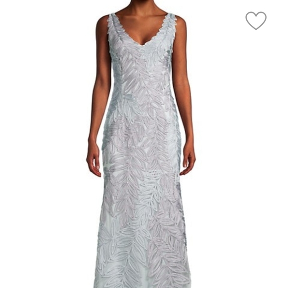 JS Collections | Dresses | New Js Collections Embroidered Vneck Gown ...